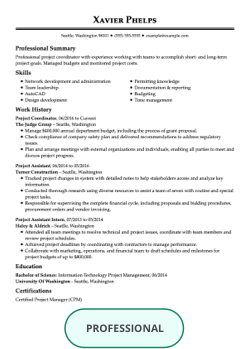 Traditional Resume Templates for Download